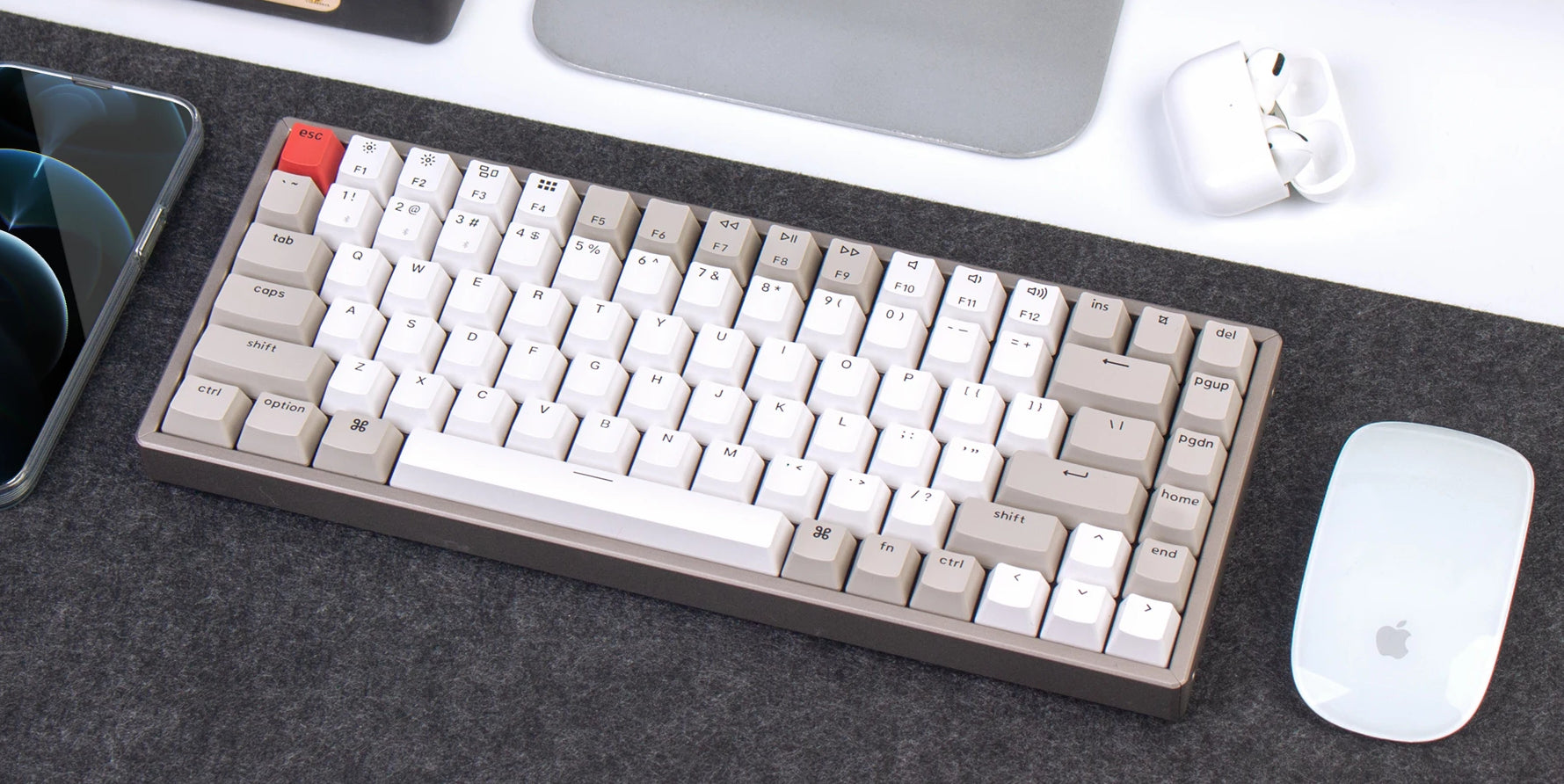 Keychron K2 Retro - 75% Classic Style Mechanical Keyboard – SiliconZ ...